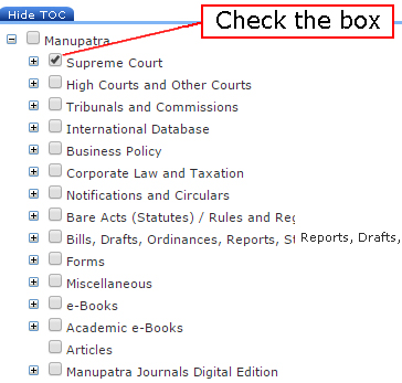 Manupatra User Guide